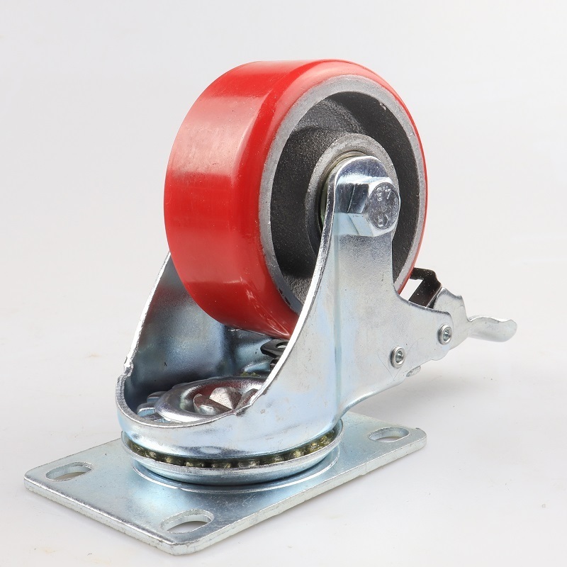 CMCL Wheel Caster 3 Inch Locking Swivel Brake Castor Universal Caster ...