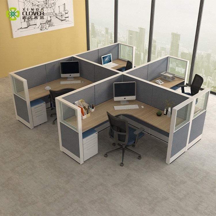 Cubicle Desk Office Modular Privacy Workstation Modern Office Partition ...