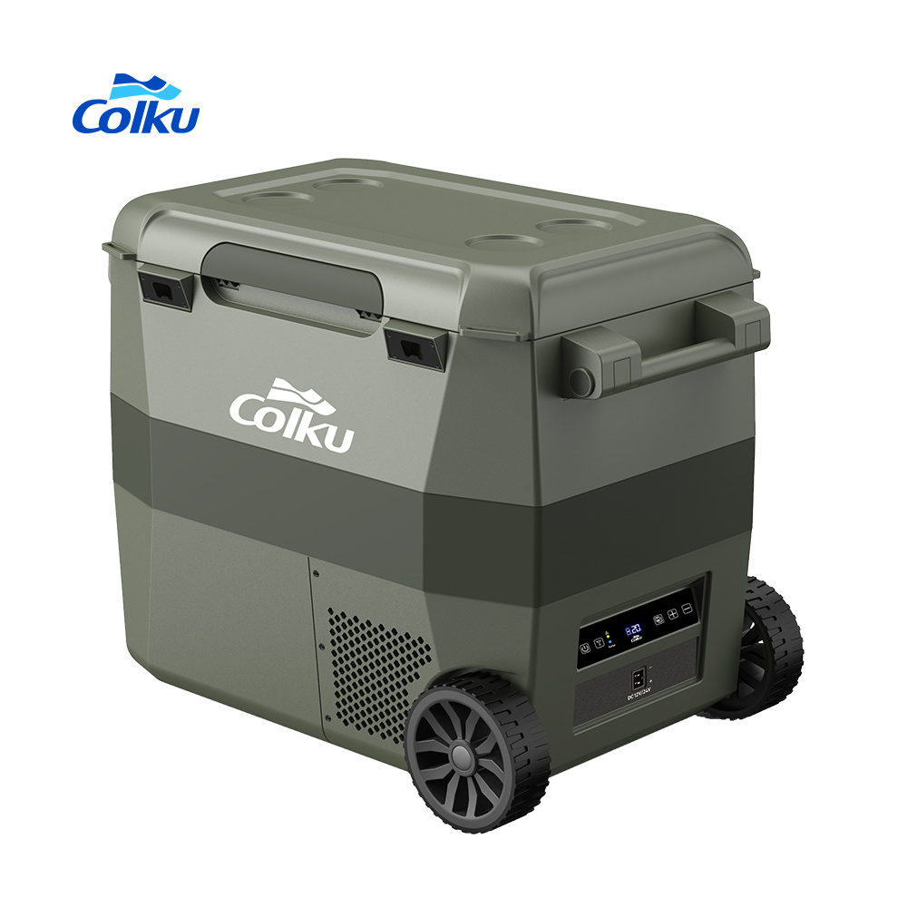 Colku dual zone portable truck cab fridge 45 liters fridge freezer ...