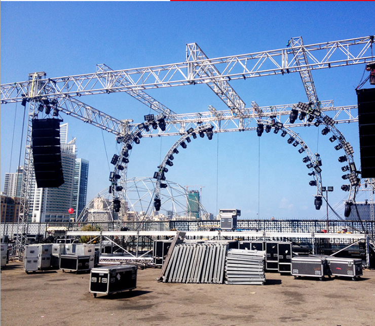 Easy install stage lighting truss Sound System studio truss aluminum ...