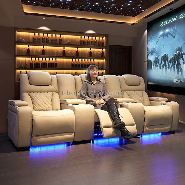 recliners living room sofa set modern movie theater luxury design home ...