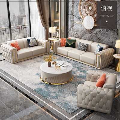 Microfiber Fabric Luxury Sectional Italian Design Sofas Living Room Leather Modern style commercial Couch Sofa BestSuppliers