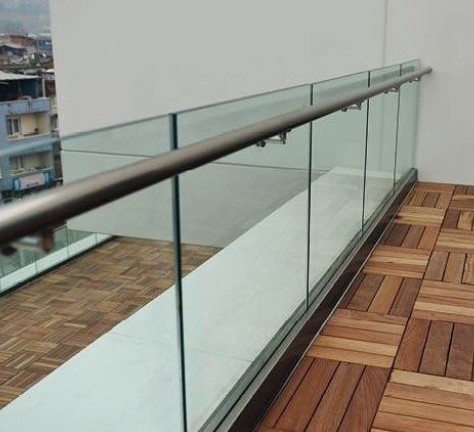 Railing Profile Aluminum Base Shoe U Channel Tempered Glass Fence ...