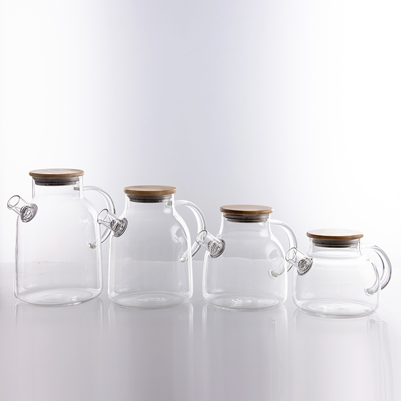Gift Set Transparent Custom Heat Resistant Insulated Tea Pot Glass ...