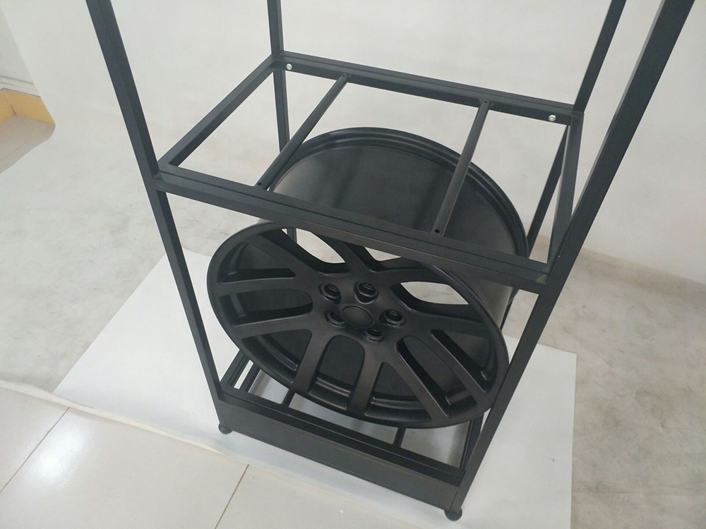 Custom Showroom 3 Layer Floor Standing Car Parts Alloy Wheel Hub Rims ...