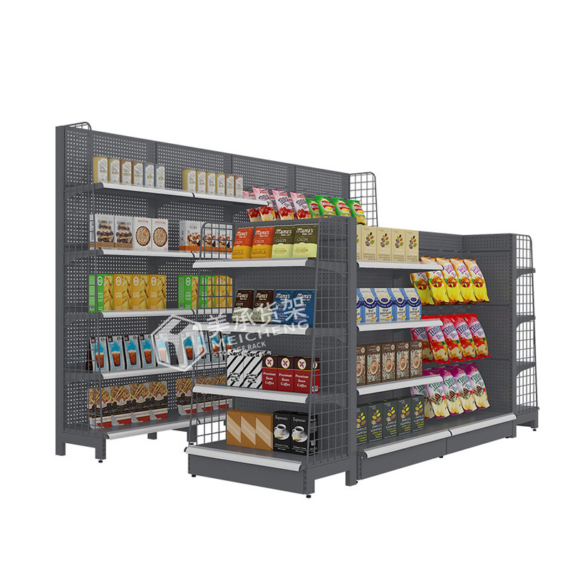 Retail Store Shelves Display Gondola Rack Shelving Store Racks Display ...