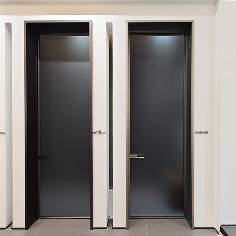 High Quality Manual Glass French Doors Interior Slim Narrow Frame Swing ...