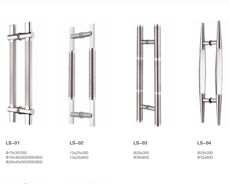 Luxury Stainless Steel H Type Shower Door Handle Back To Back Ladder ...