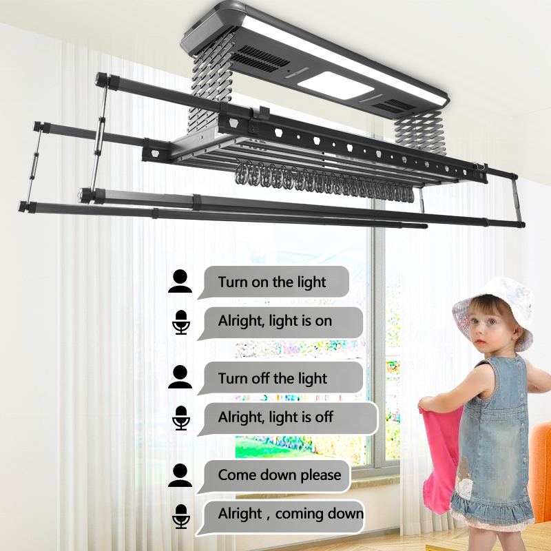 Ceiling Drying Laundry Clothes Line Electric Drying Rack Energy ...