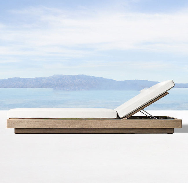 Zeen Swimming Pool Rh Furniture Daybed Teak Lounge Chair Daybed Garden Furniture Beach Sun Teak ...