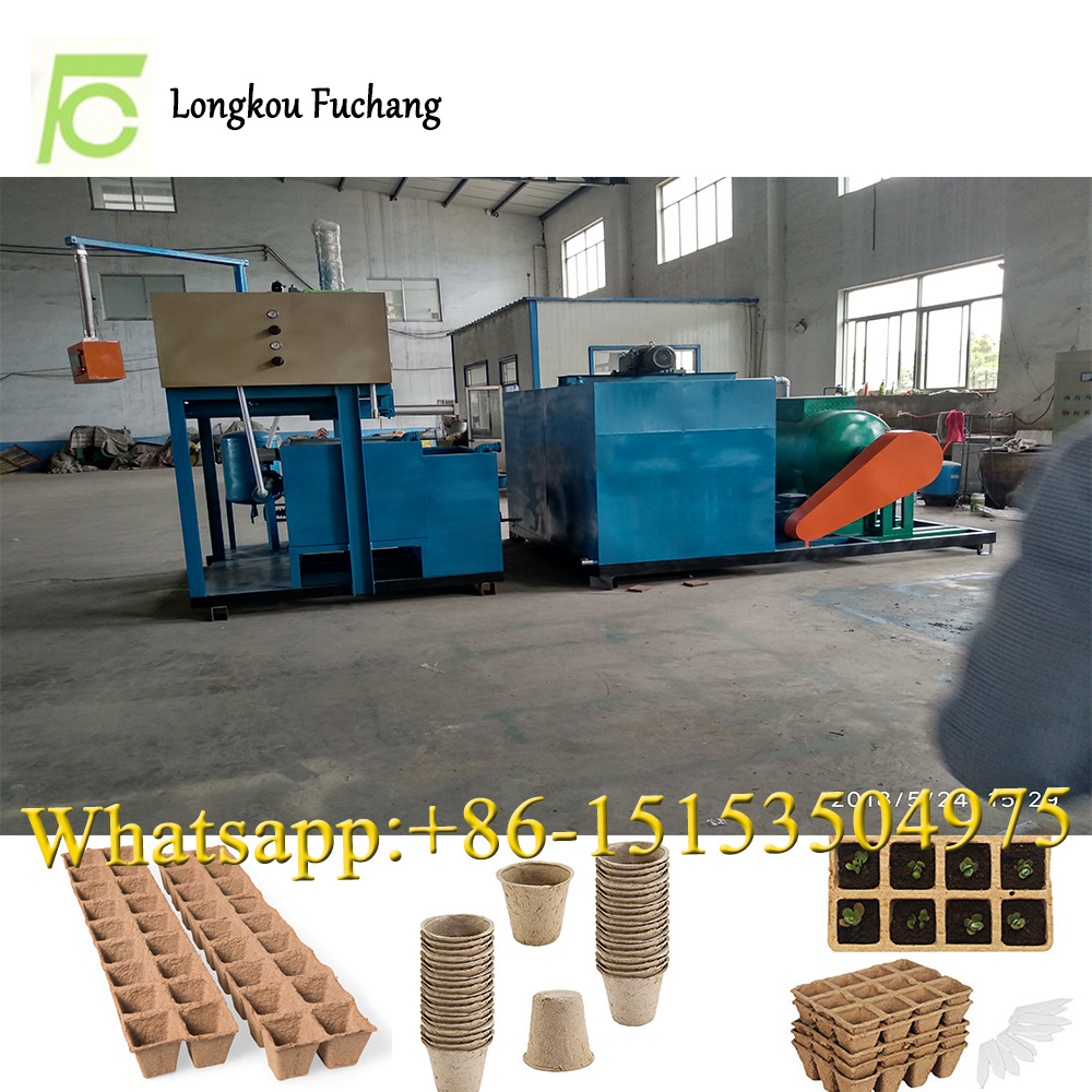 Dry pressing molded pulp seed tray making machine paper molded seeds ...