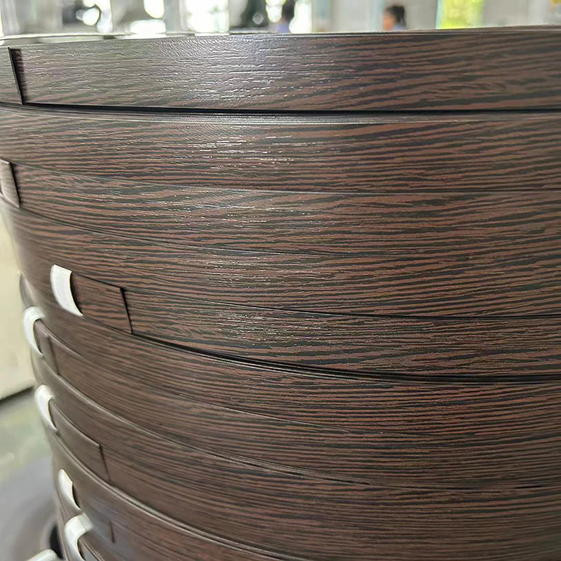 White Laminated PVC Edge Banding / Plastic Shelf Edge Banding Tape ...