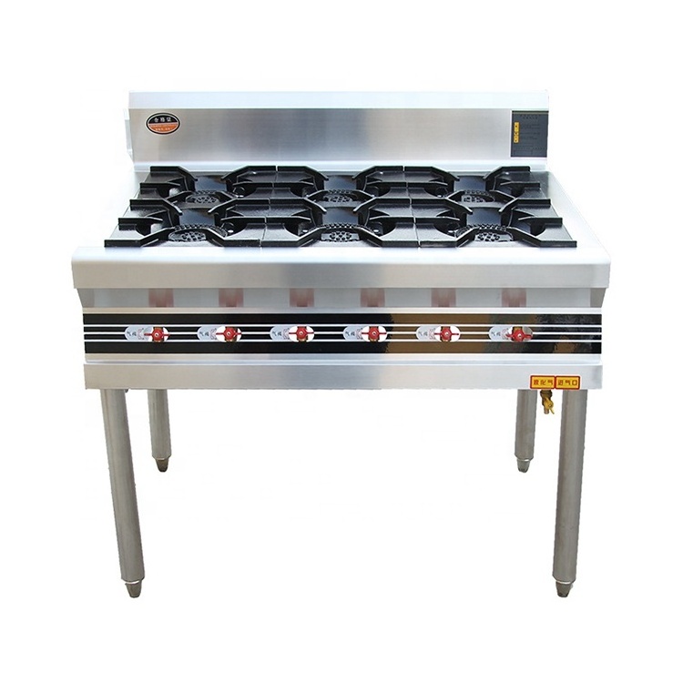 20 Inch 8 Burner Stainless Steel Gas Stove Cooker/4 /6 /8 Head Gas ...