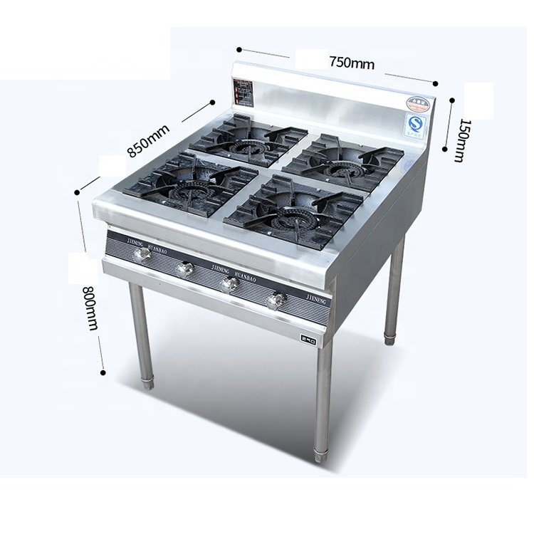 20 Inch 8 Burner Stainless Steel Gas Stove Cooker/4 /6 /8 Head Gas ...