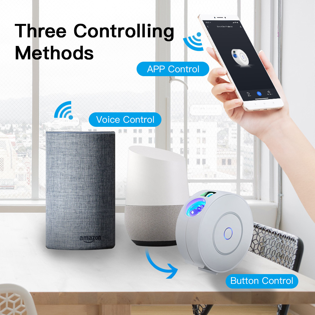 Tuya Smart Star Projector WiFi Laser Starry Sky Projector Waving Night ...