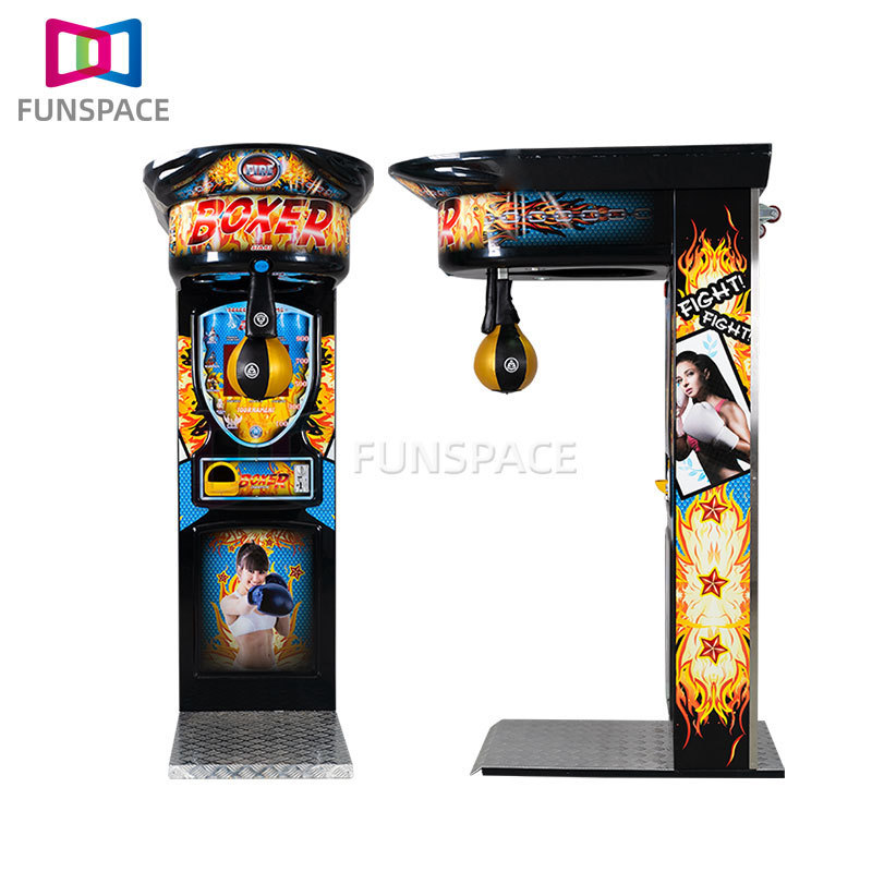 Funspace Coin Operated Indoor Adults Sport Games Ultimate Big Punch Boxing Game Machine ...