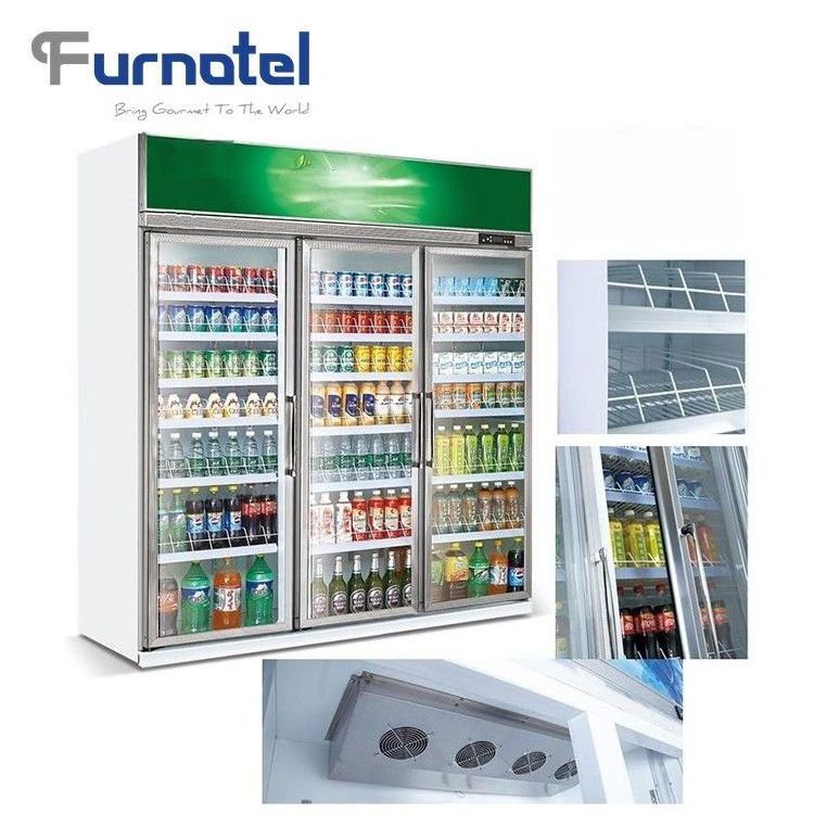 Air Cooling Meat Display Cases Commercial Open Refrigerator Chiller ...