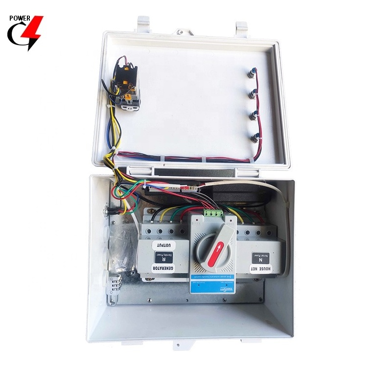 manual type breaker inverter auto transfer switch single pole home use ...
