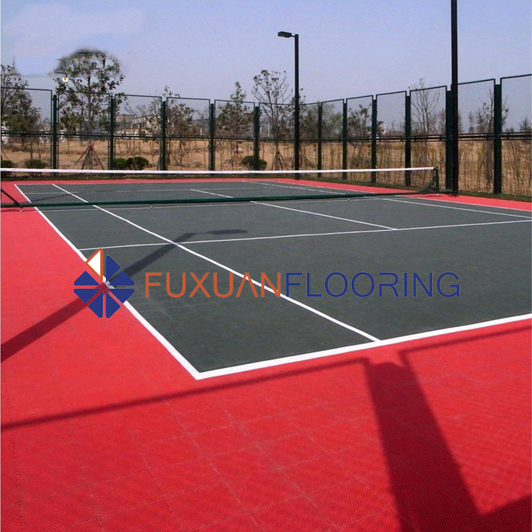 Temporary portable plastic pp interlocking tennis court surface for ...