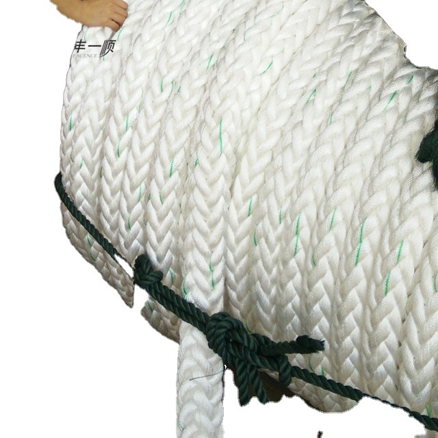 8 Strand Braided Polyester Mooring Rope Used Ship Hawser Polyester Rope ...