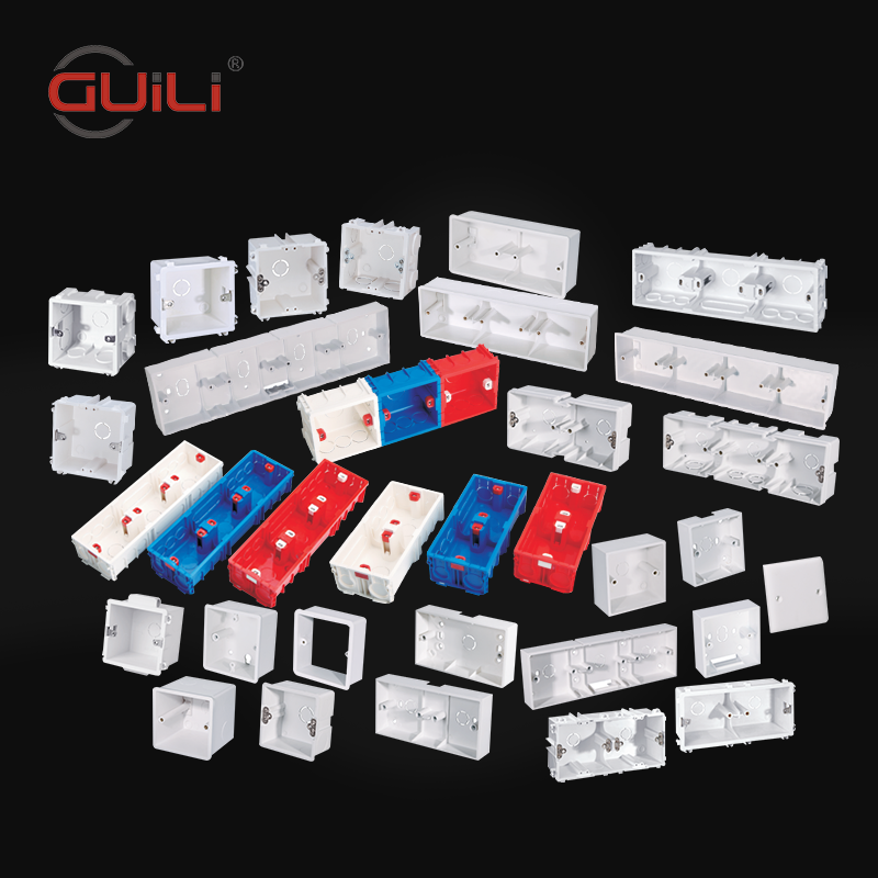 Pvc Electrical Boxes Flush Mounting Waterproof Junction Box 220V Switch ...