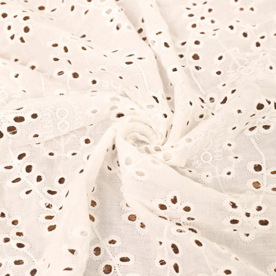 oem competitive price eyelet lace fabric eyelet fabric cotton embroidery white color eyelet embroidery fabric BestSuppliers