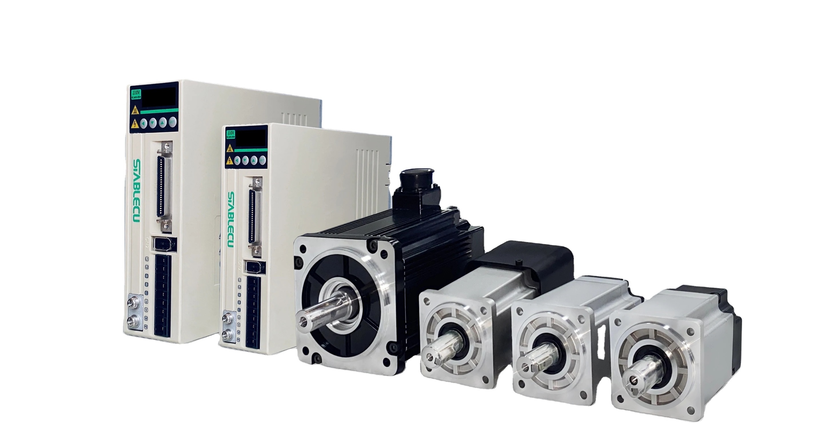 400W 220V Three Phase AC Servo Motor Servo Motor With Brake Drive 3M ...