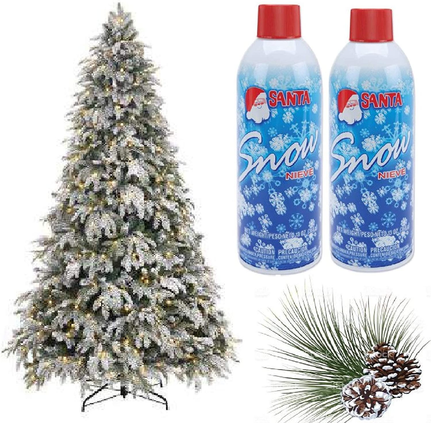 Snow Man Snow Spray Christmas Tree Ice Flocking Snow Spray Window Glass ...