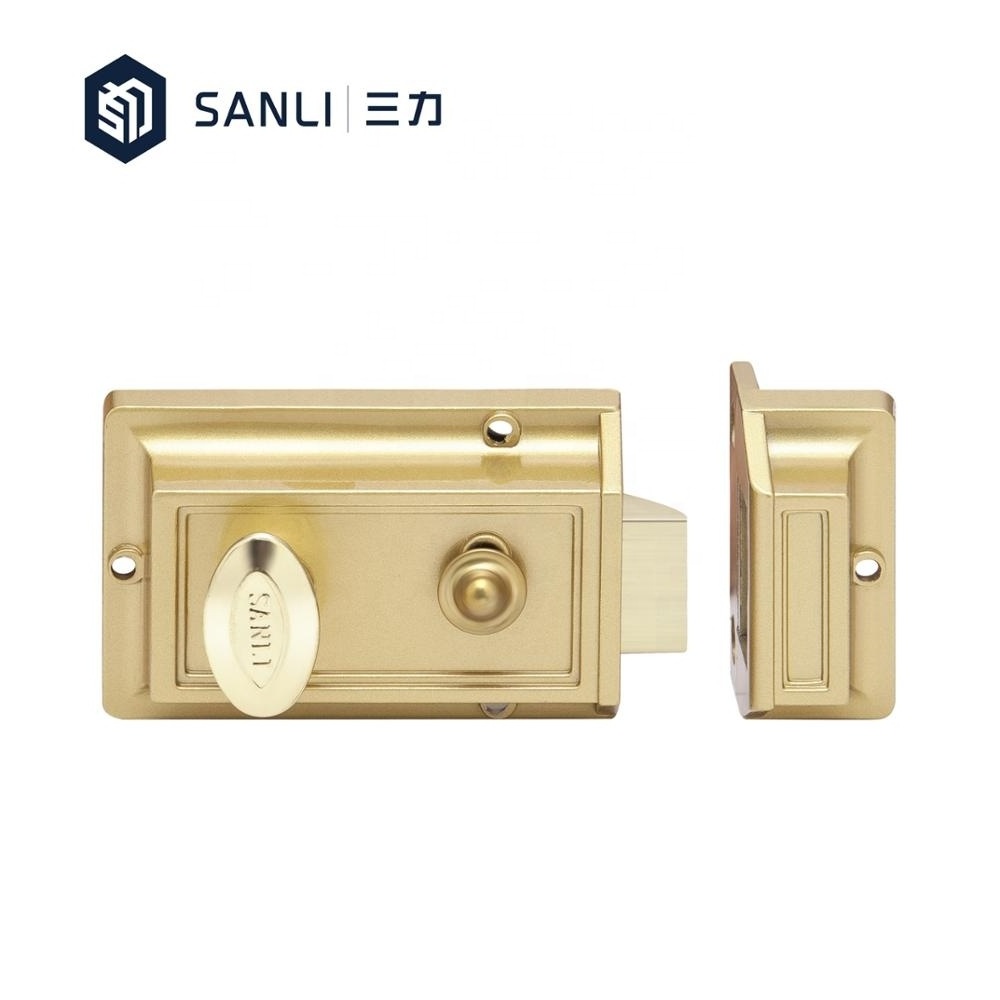 SL-564 branded security door brass cylinder rim lock night latch ...