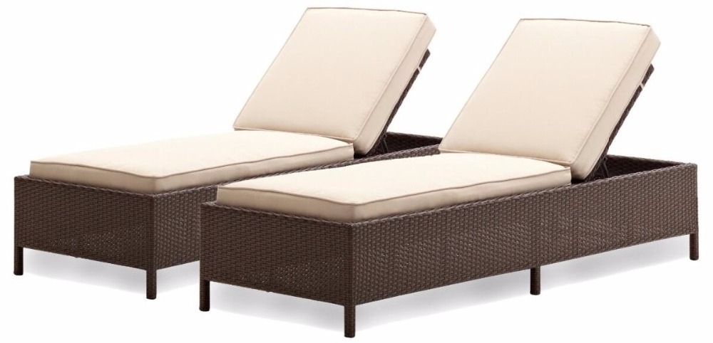 Dark brown plastic rattan furniture aluminum sun lounger outdoor sunbed ...