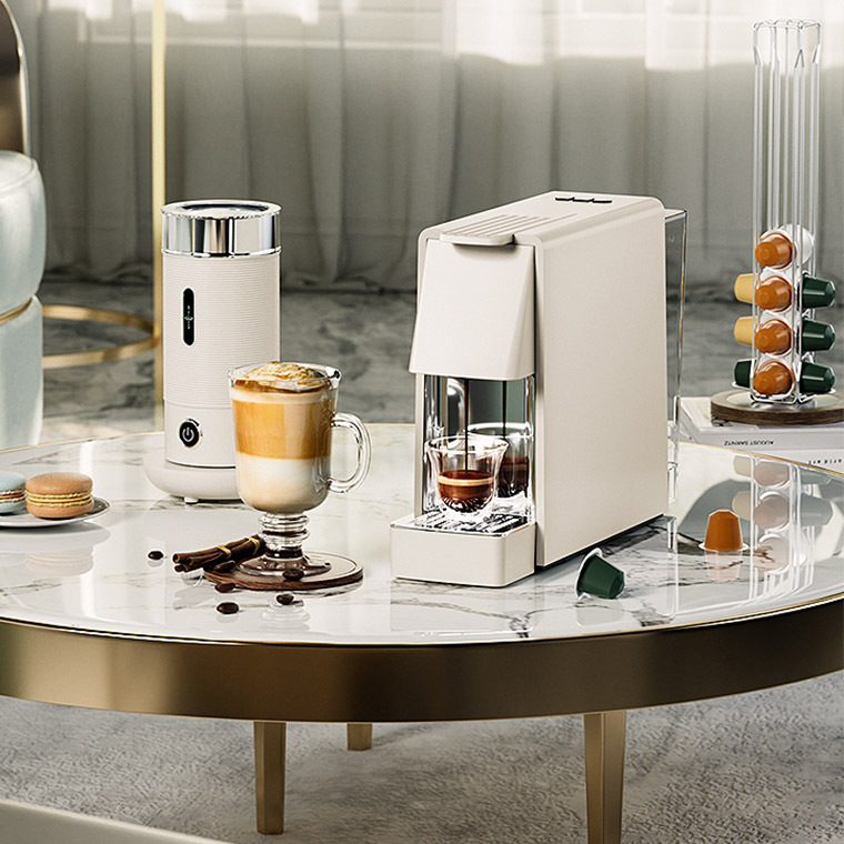 Household White Capsule Coffee Machine Cafeteira Multifunctional Coffee ...