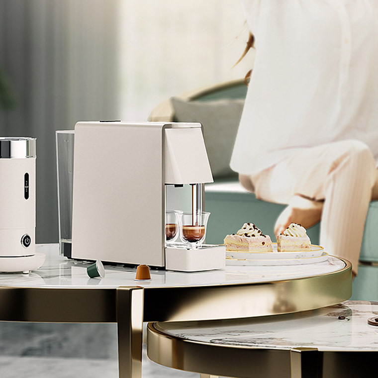 Household White Capsule Coffee Machine Cafeteira Multifunctional Coffee ...