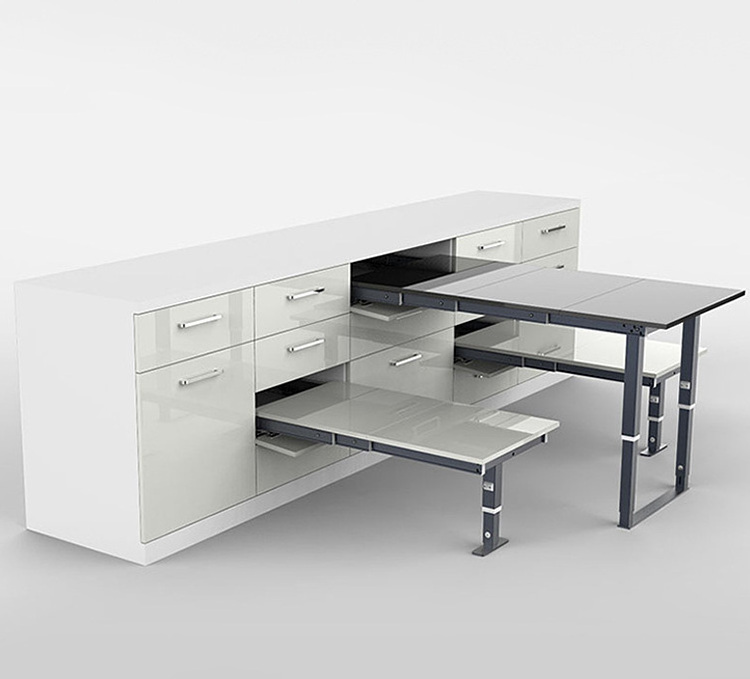 TOPCENT Custom Sections Foldable Table Mechanism Extending Table ...