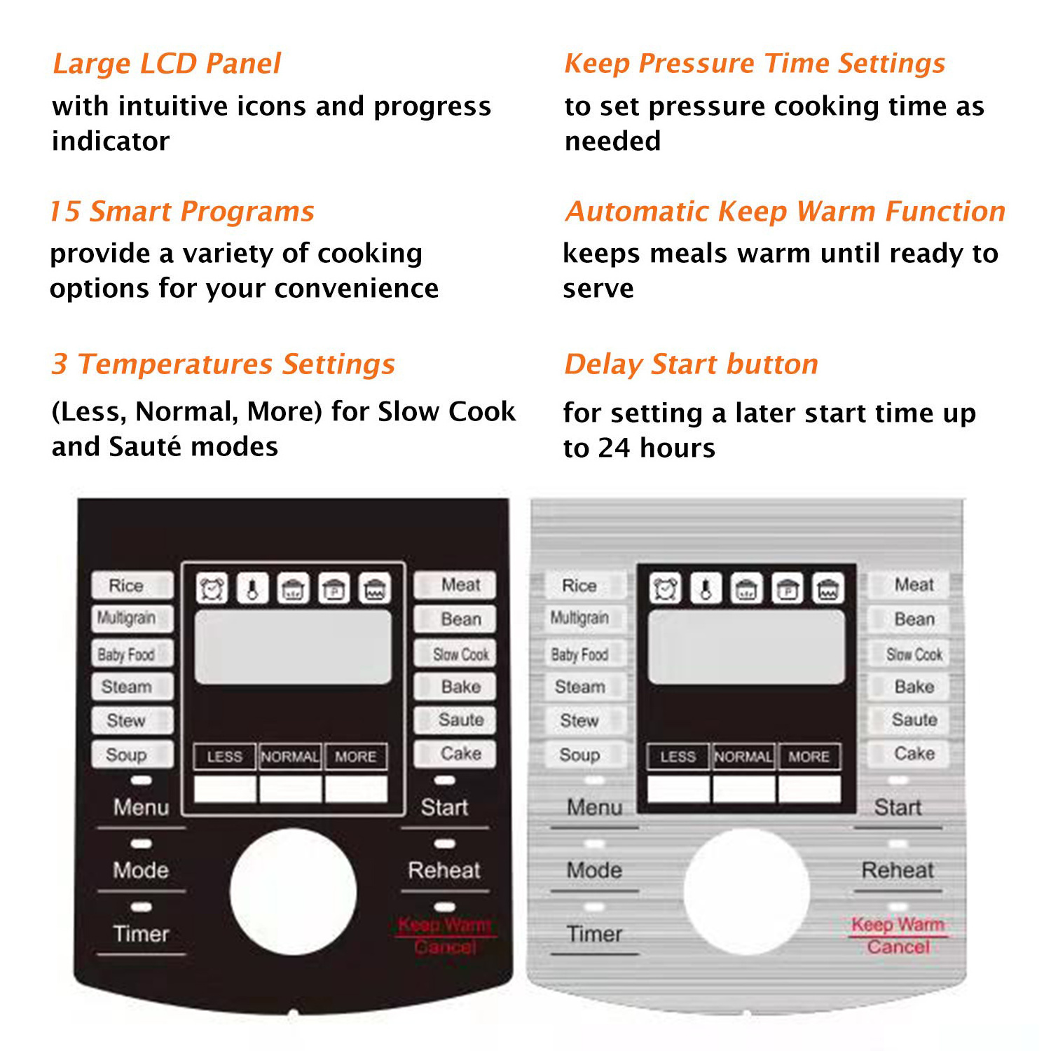 Smart Digital Pressure Electric Cooker Home Appliance Aluminum Inner ...