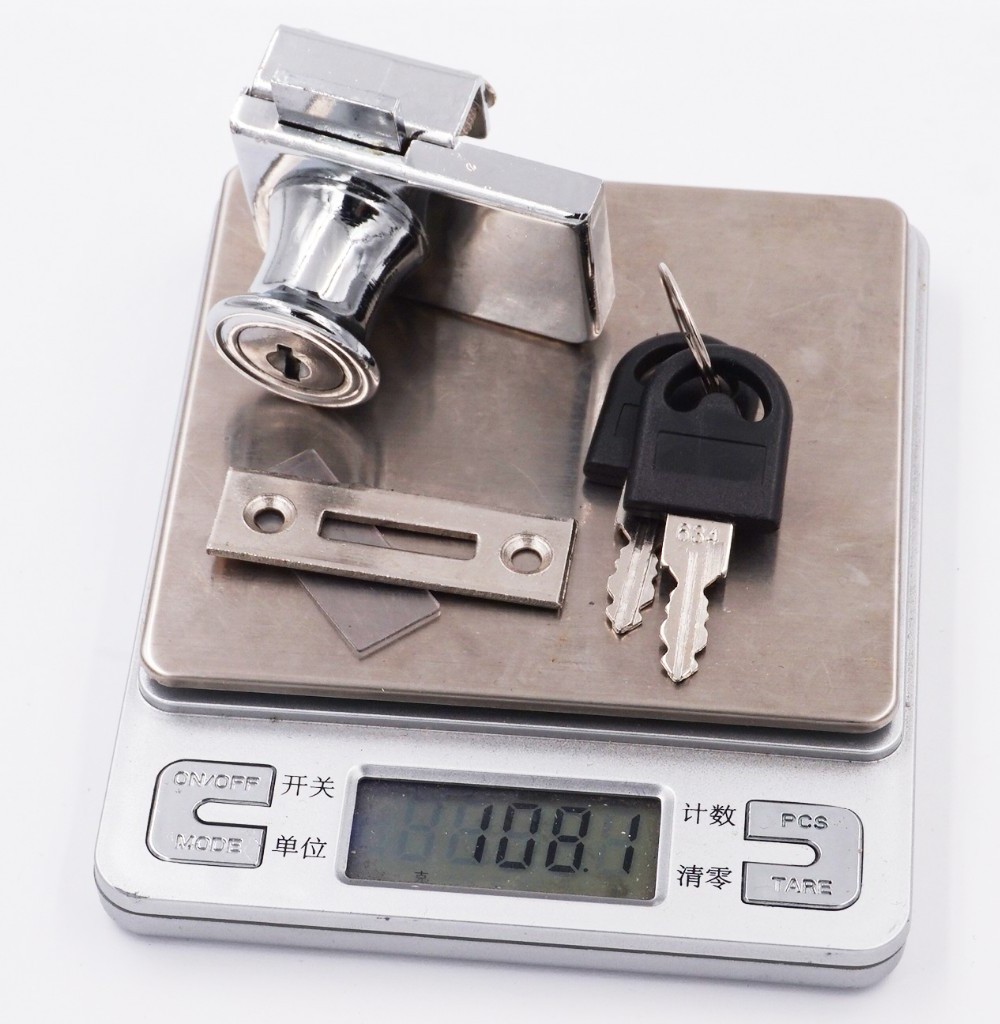 Glass display cabinet lock Showcase lock Sliding glass cabinet lock ...