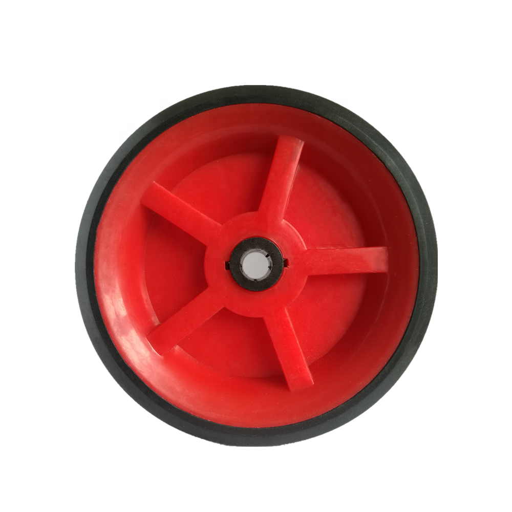 Small 90mm wheels rubber bike support wheel for auxiliary trolley, kids ...