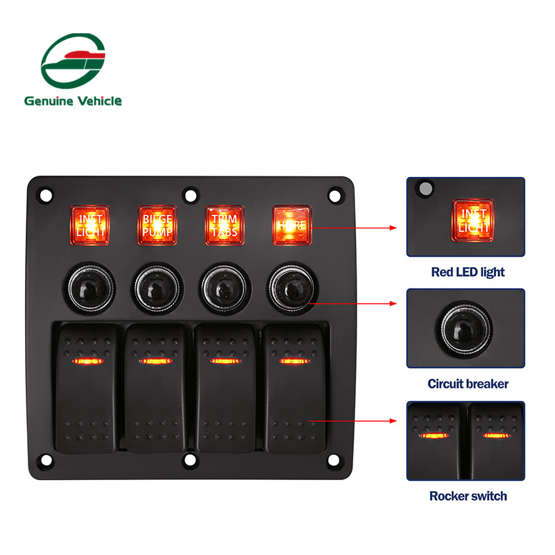 RV Camper Van Accessories Waterproof Electric Panel Boat Trailer Parts ...