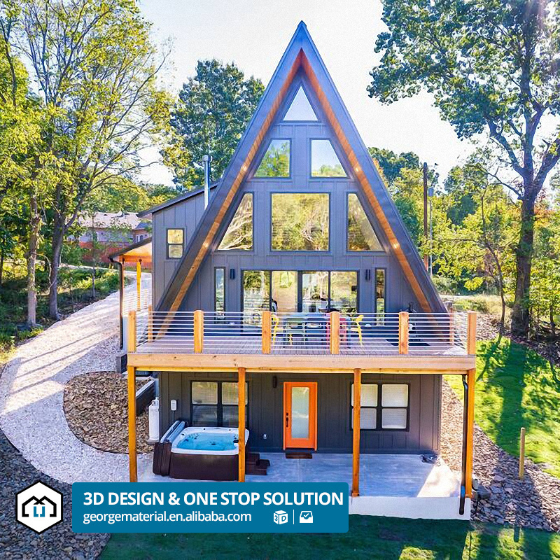 Foldable Tiny house Cabin house Prefabricated buildings steel building ...