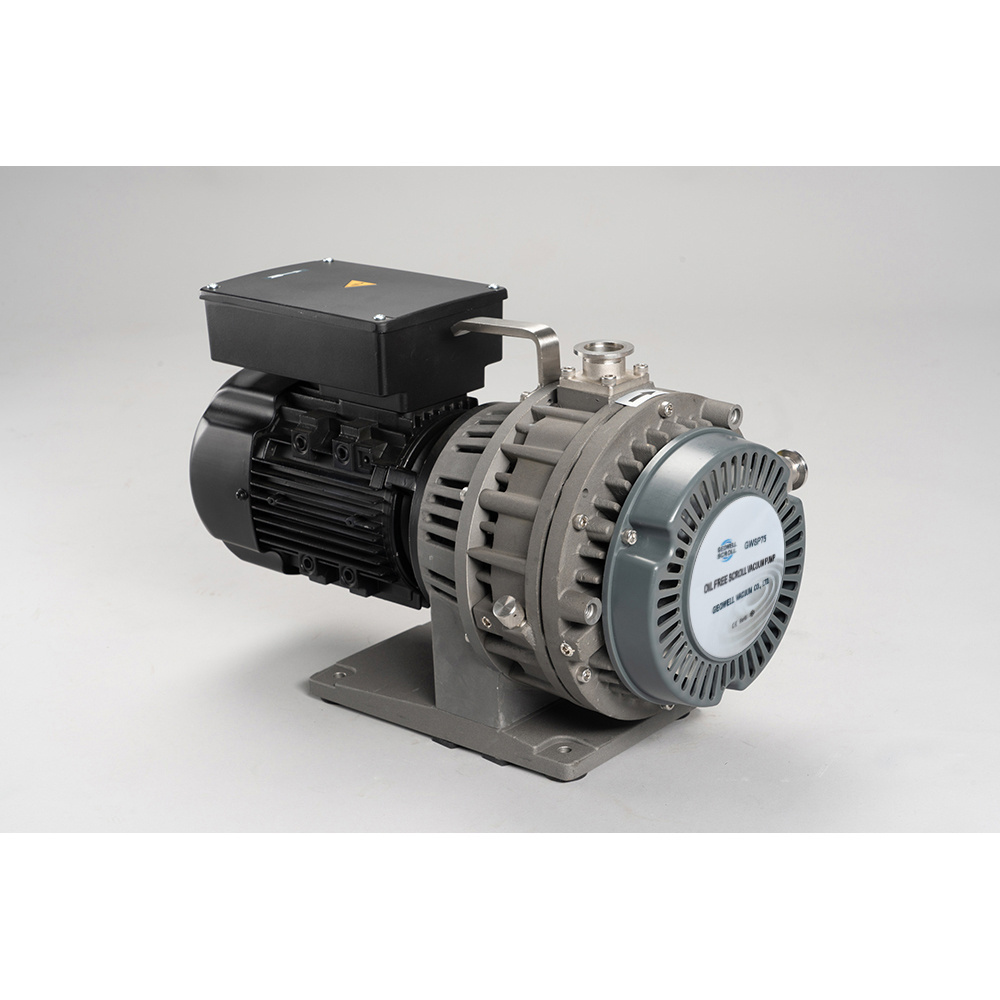 2.2cfm, 0.08mbr GEOWELL GWSP75 small dry vacuum pump with lower ...