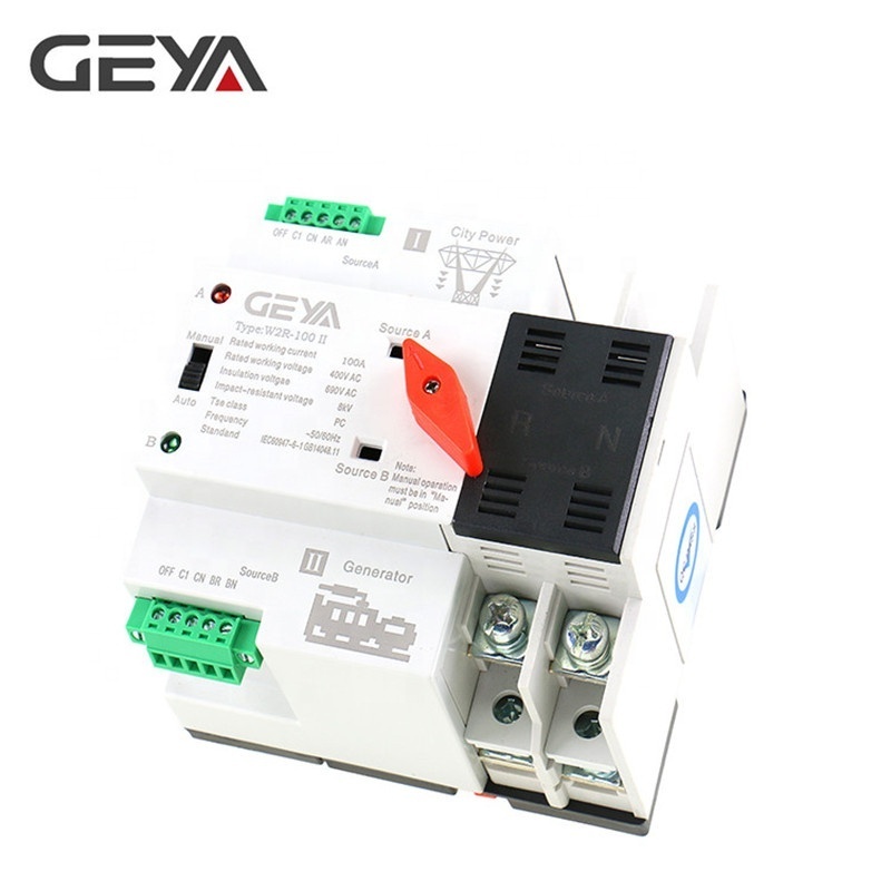 GEYA W2R Automatic Transfer Switch Generator Switch 230V 100A ATS with ...