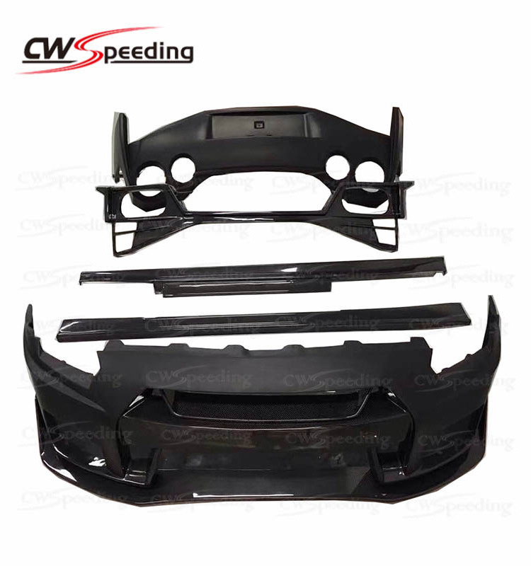 NISM STYLE HALF CARBON FIBER BODY KIT FOR NISSAN GTR R35 BODY KITS ...