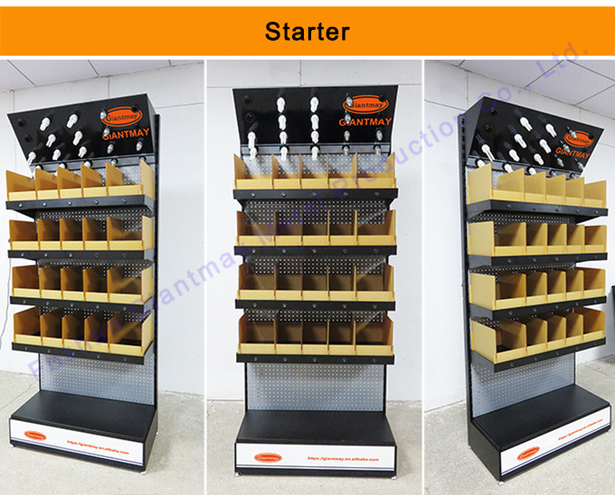 Floor Standing Metal Exhibitor Floor Standing Light Bulb Display Stand ...