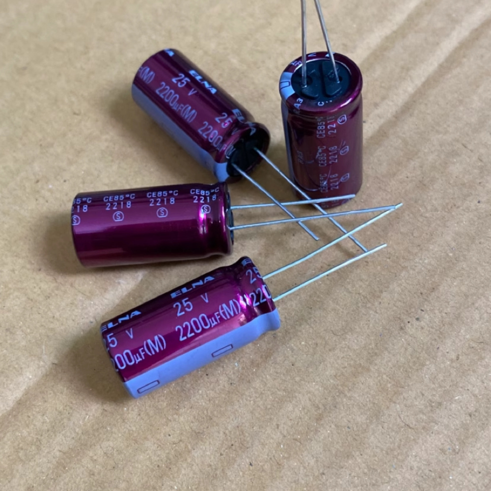 ELNA electrolytic capacitors 25V2200UF ELNA RJH 2200uf 25v radial ...