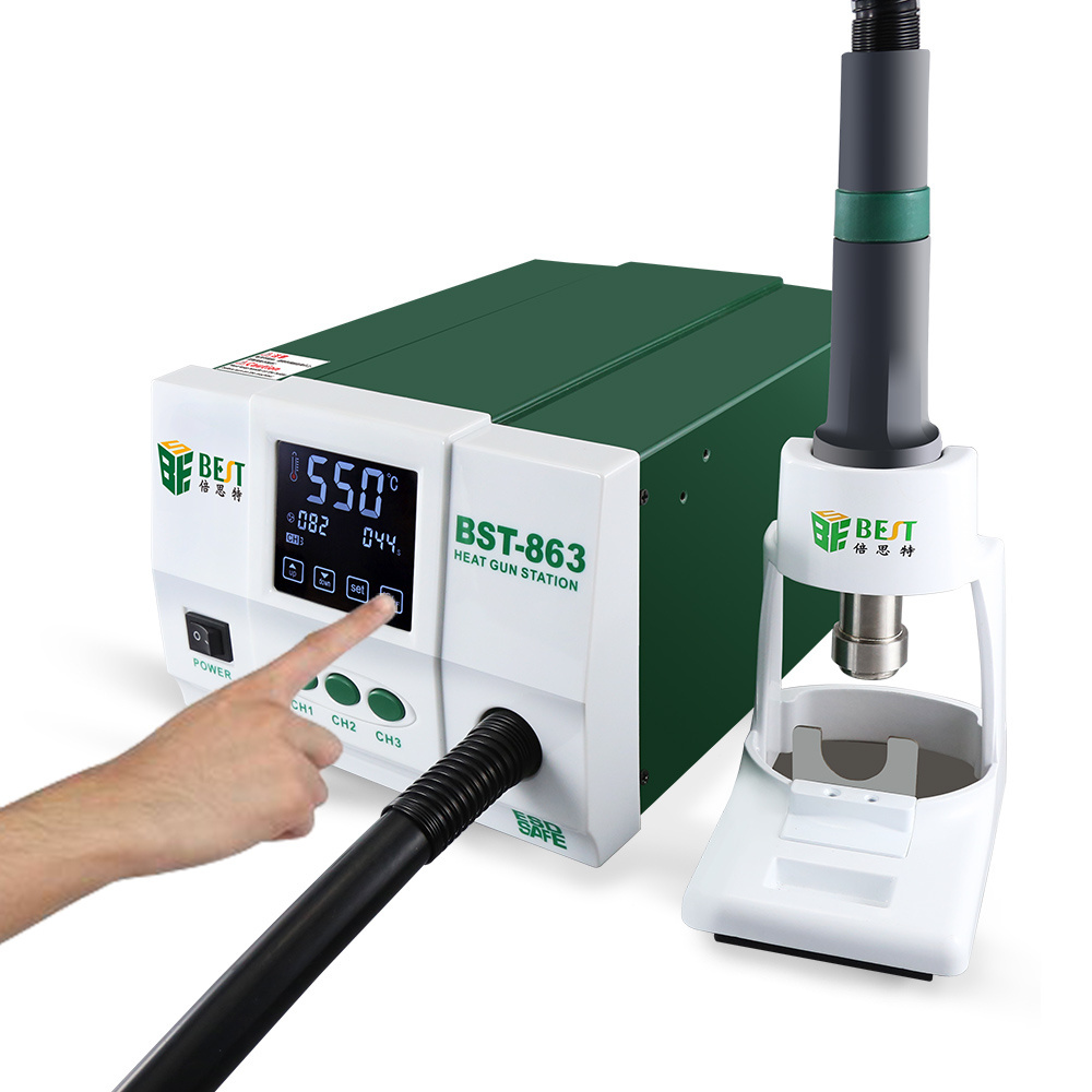 1200W High performance hot air gun LCD digital display with touch ...