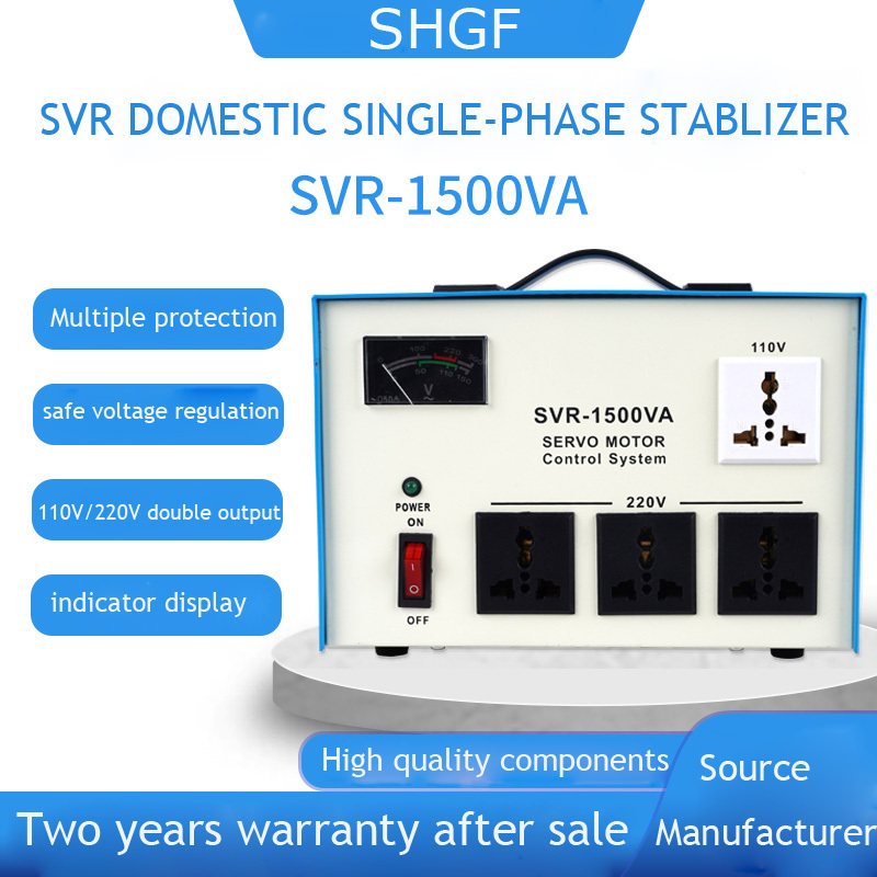 AVR 1500va Single Phase servo Motor Type Servo Automatic Voltage ...