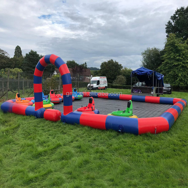 Portable fence race track inflatable go kart track area inflatable ...