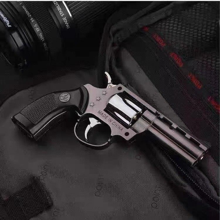 Classic military style gun lighter silencer gift box torch lighter blue ...