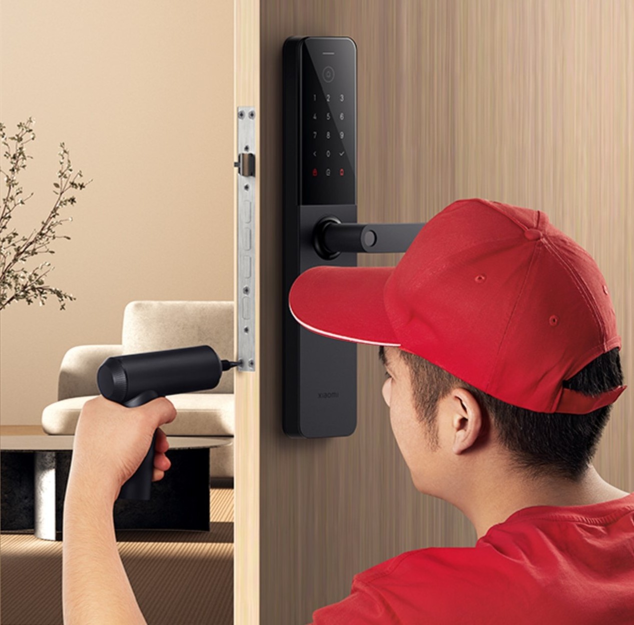 Xiaomi Fingerprint Smart Door Lock BLE Password Keyless Apartment Room ...