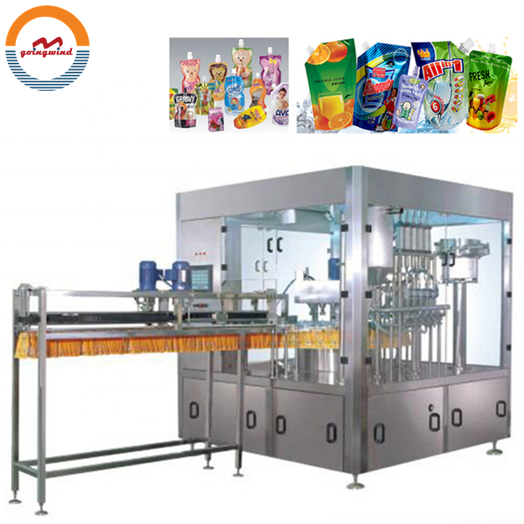Automatic yogurt stand up pouch filling sealing packing machine auto ...