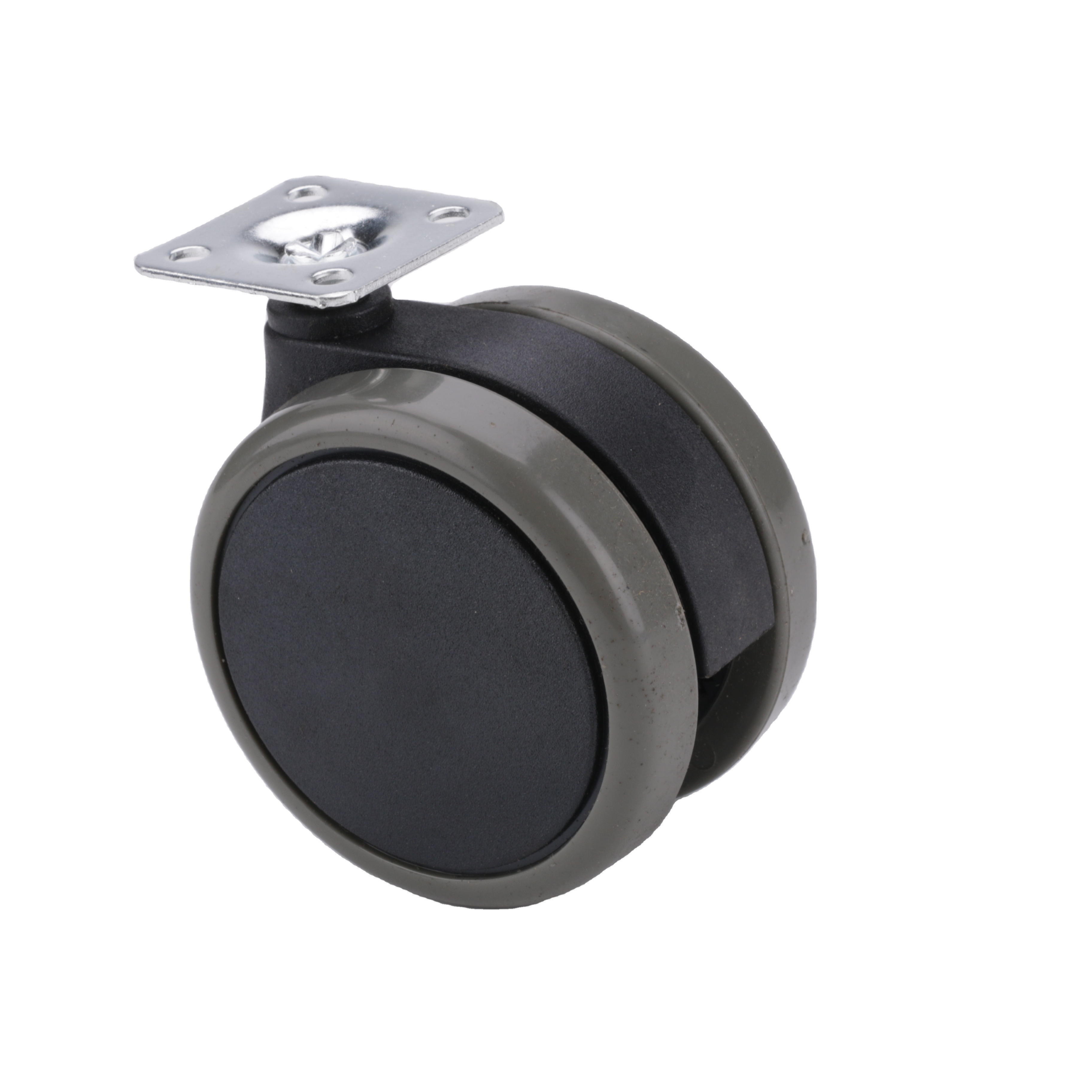 european pu 75mm twin wheel caster tpr furniture caster wheels twin ...